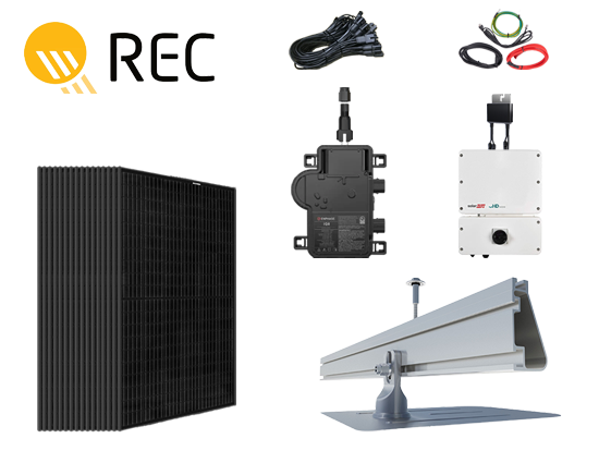 13.86 KW REC420AA Pure 2 Solar System | Large Home Solar Kit