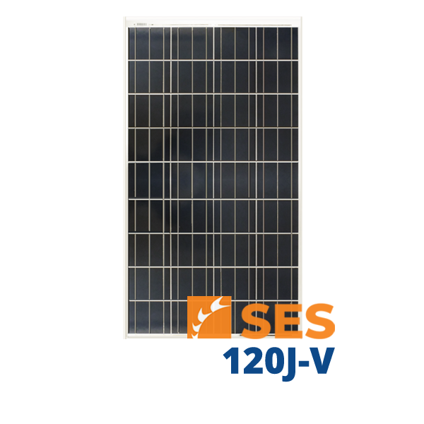 SES 120J-V 120W Solar Panel | High-Current Industrial Power