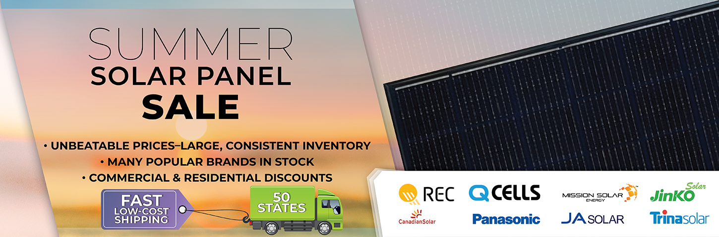 Solar Panel Specials at Discount Low-Prices