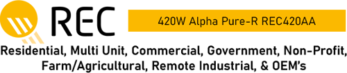 20.16 KW REC Alpha Pure-R REC420A 420W Residential Solar System | Solar ...