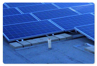 Flat-Roof Ballasted Mount Solar System for CalTech Pasadena