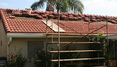 6 KW REC Sloped Spanish Tile Roof Solar System - Mission Viejo