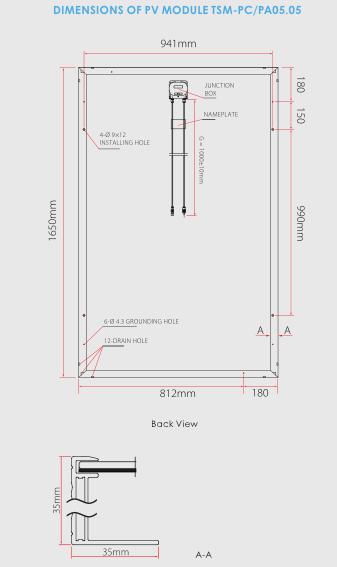 TrinaSolar TSM-245PA05.05 Solar Panels