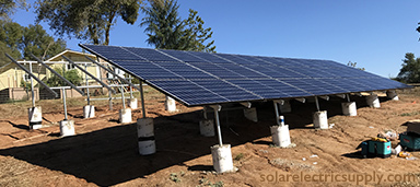 10.26 KW Ground Mounted REC SolarEdge System - Placerville, CA